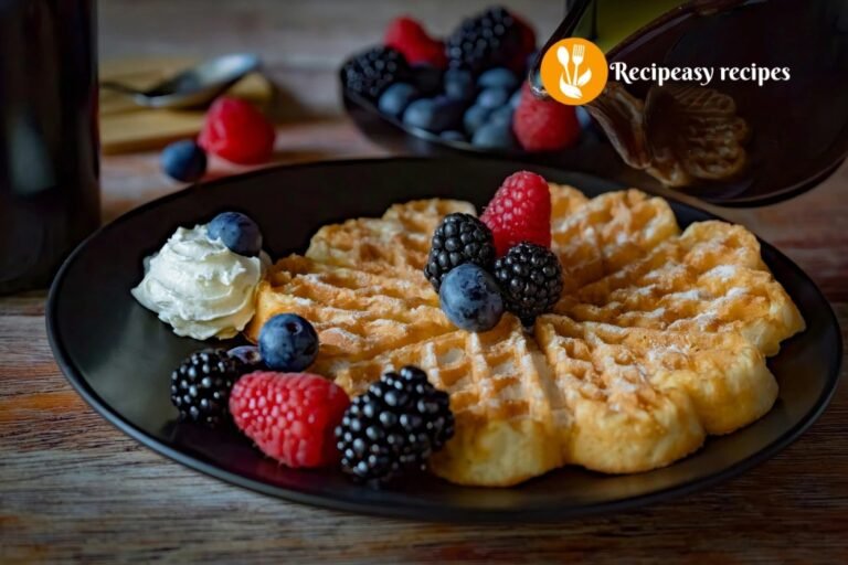 Blue Waffle Recipe – Easy, Fluffy & Colored Breakfast Treat